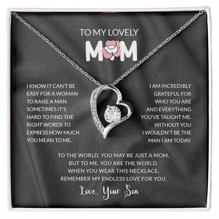 To My Lovely Mom Forever Love Necklace giveamazingthings